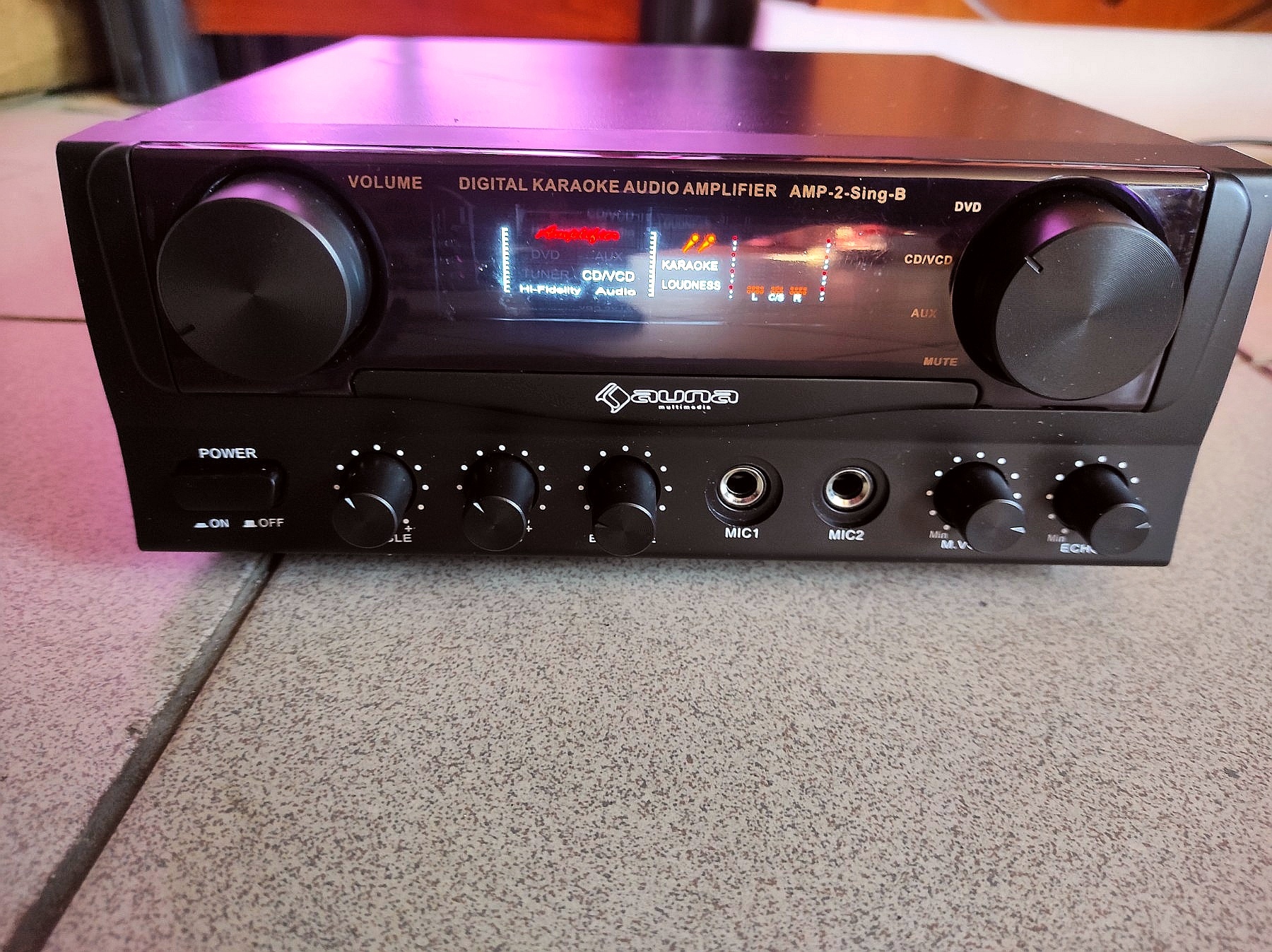 Компактный усилитель Auna AV1 Amp-2 HiFi Караоке 400 Вт