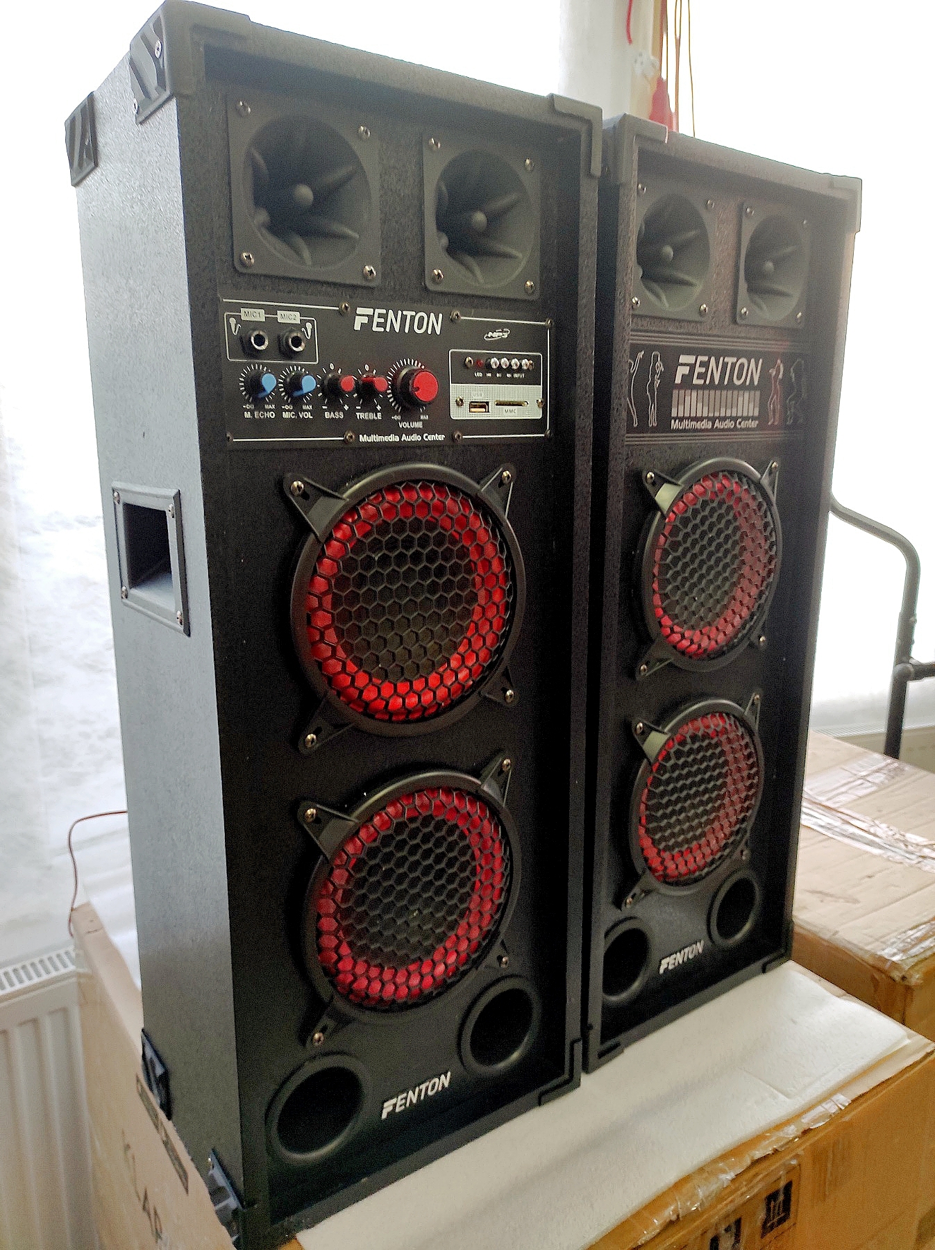 Активная акустическая система Fenton SPB-28 (800Вт) Bluetooth,USB,SD,MP3